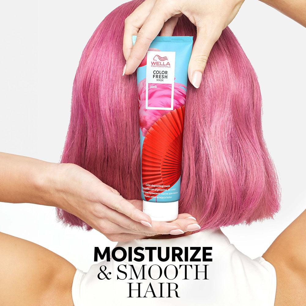 Reparera skadat hår med Wella Color Fresh Mask Pink NEW – Hairsale